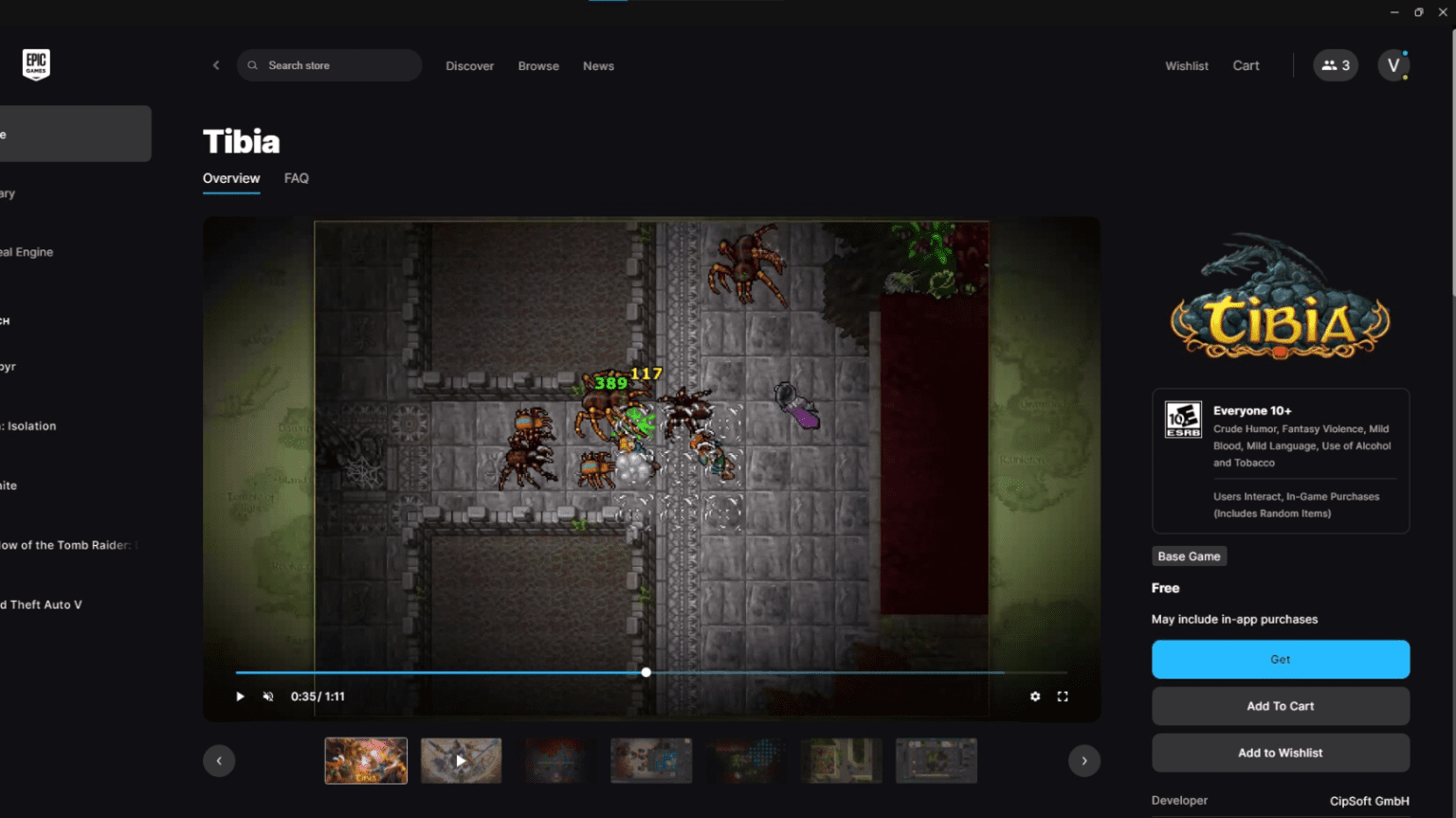 Tibia llega a Epic Games Store: el clásico MMO ¡Sigue vivo!